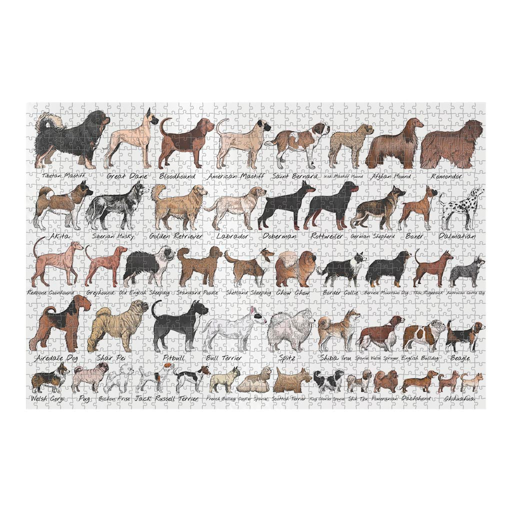 Puzzle Rabbit Dog Breeds Jigsaw Puzzle