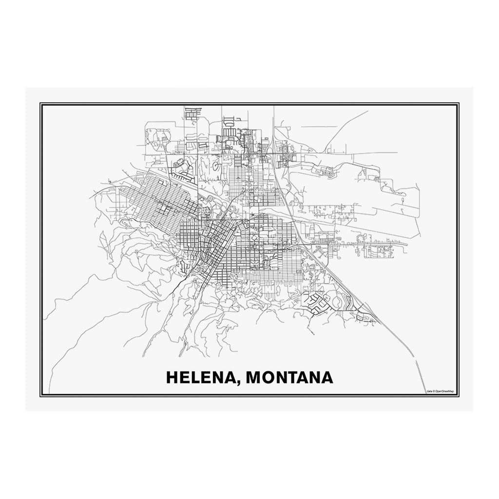 Street Map of Helena, Montana Jigsaw Puzzle – Puzzle Rabbit