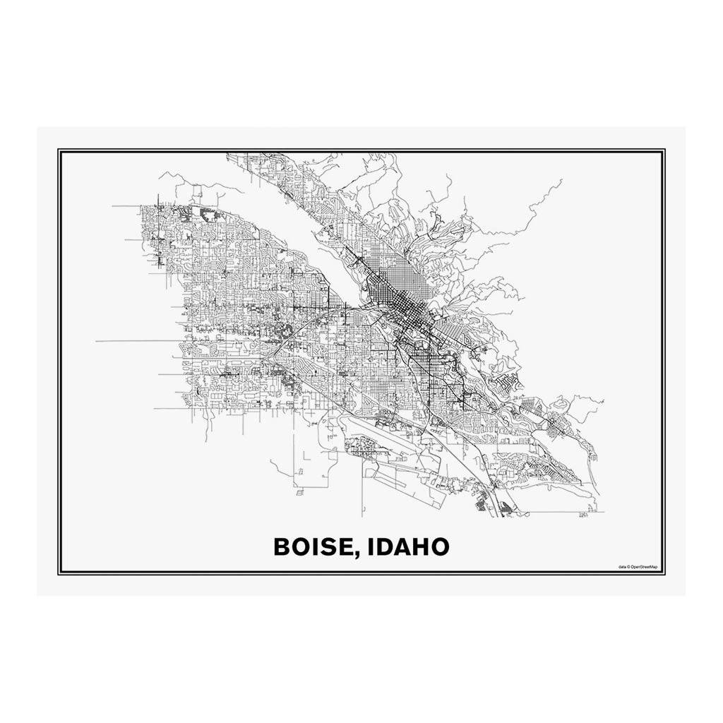 Street Map of Boise, Idaho Jigsaw Puzzle – Puzzle Rabbit