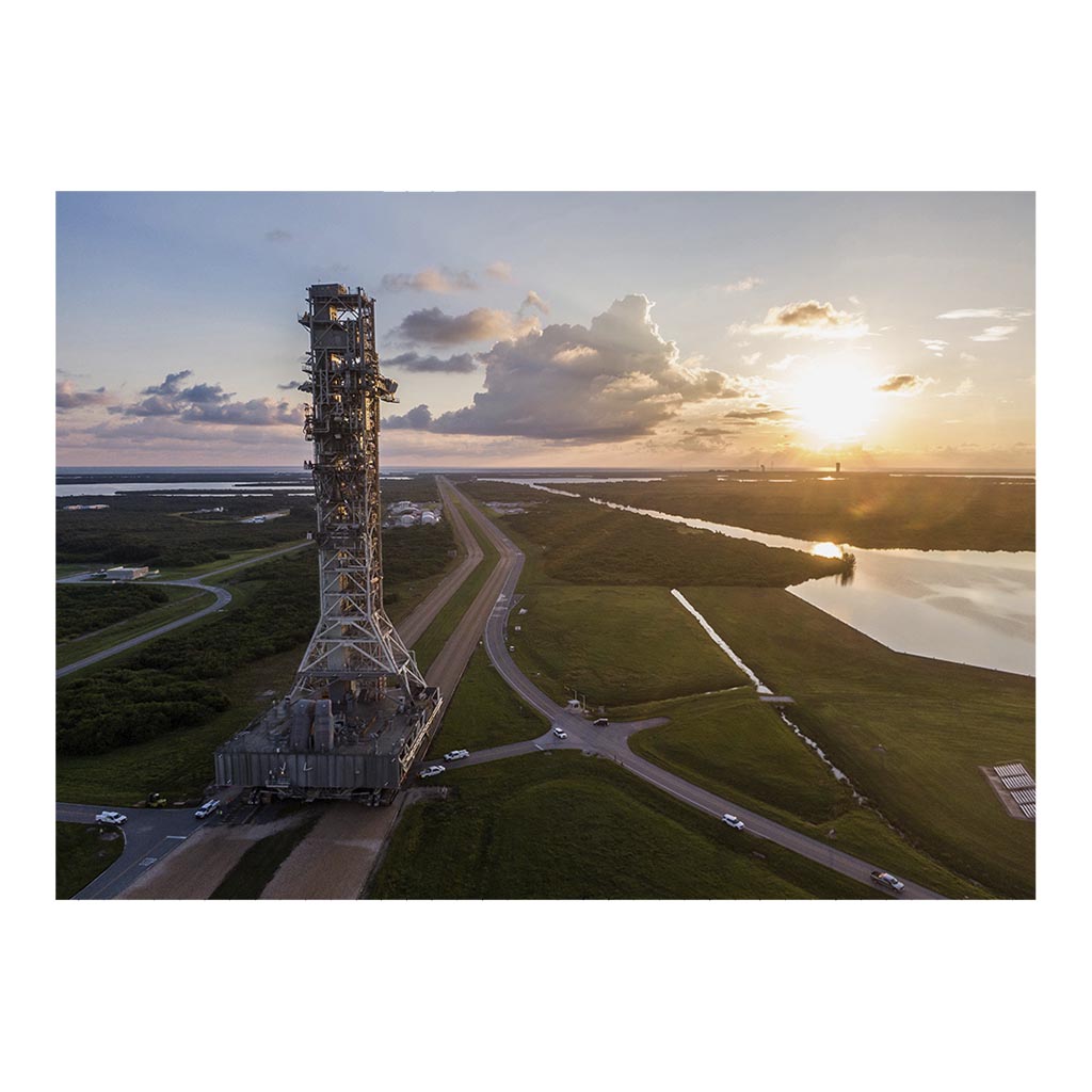 NASA's Mobile Launcher And Crawler-Transporter 2 Moving From Launch Co ...