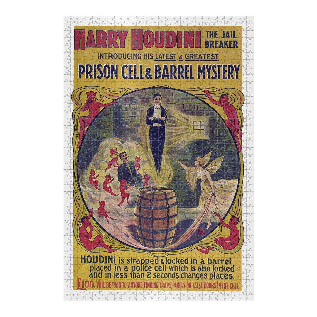 Puzzle Rabbit Harry Houdini, The Jail Breaker: Prison Cell And Barrel ...