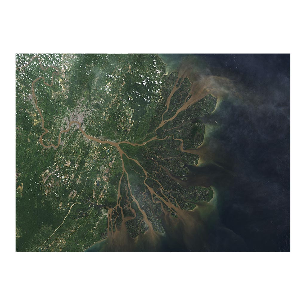 Landsat Image of Indonesia's Mahakam Delta Jigsaw Puzzle – Puzzle Rabbit