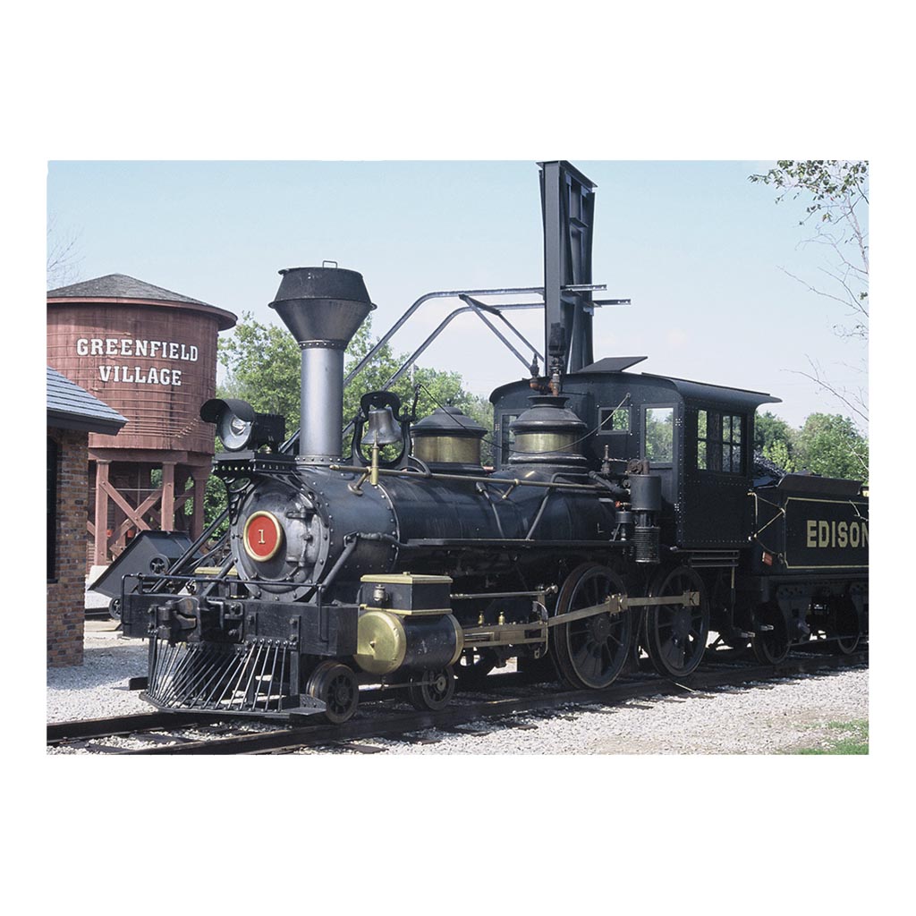 Edison 4-4-0 1 Steam Locomotive At The Henry Ford Museum Jigsaw Puzzle ...