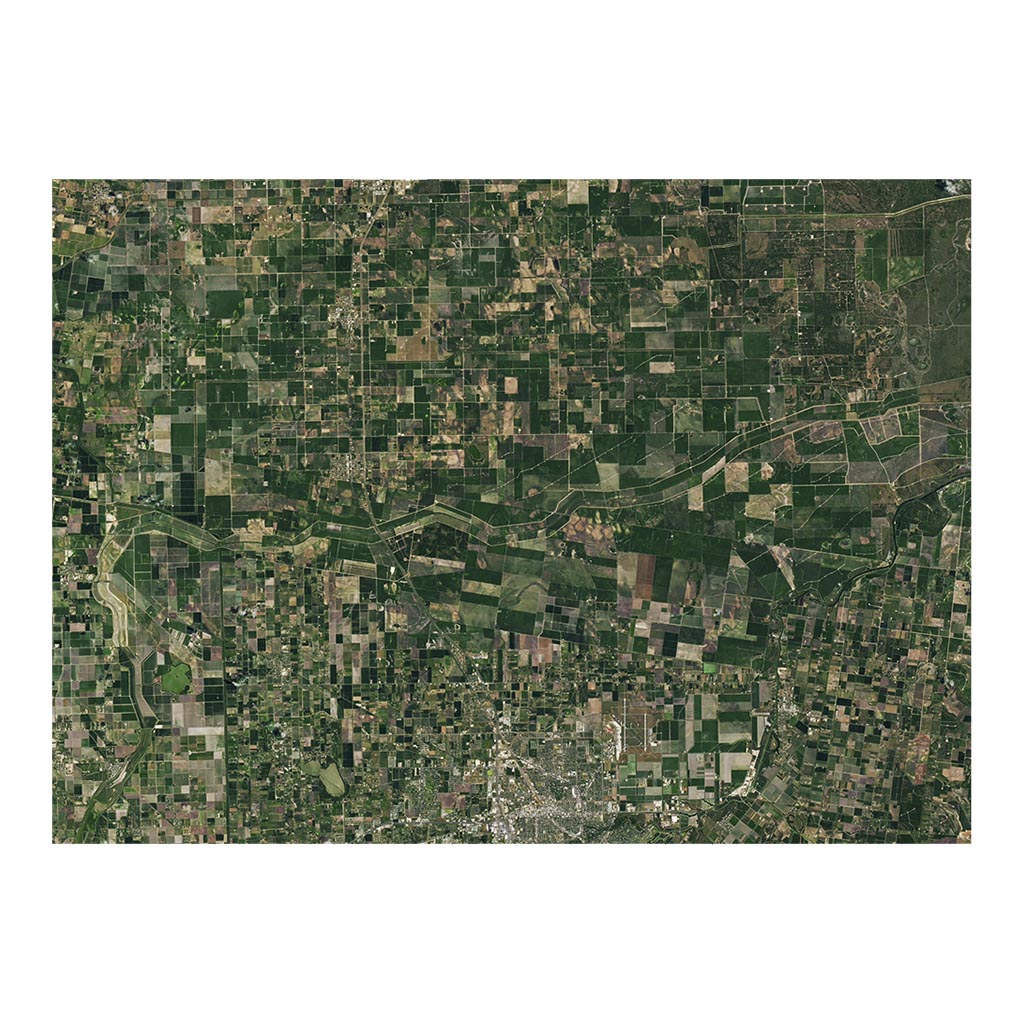 Landsat 8 Satellite Image of Rio Grande Valley Jigsaw Puzzle – Puzzle ...