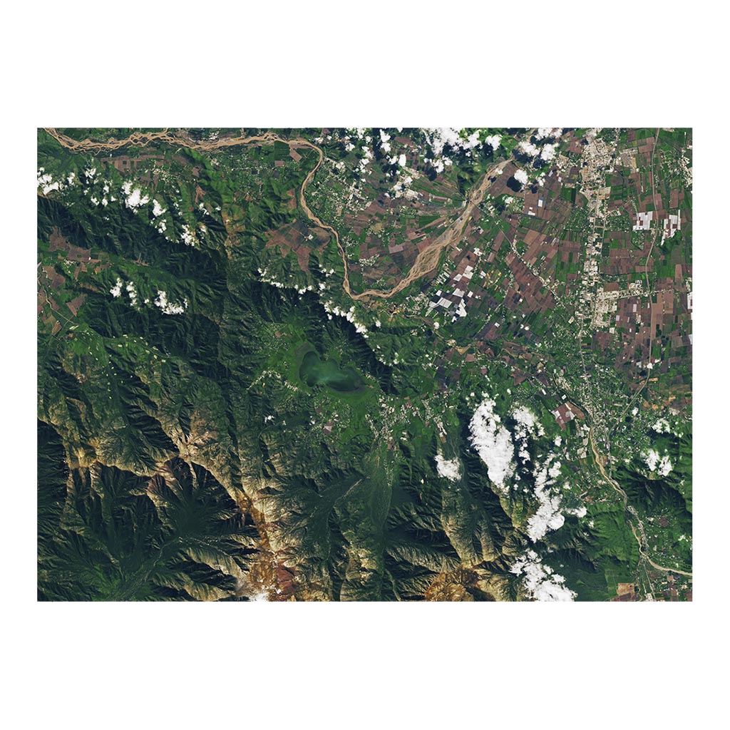 Landsat 9 Satellite Image of Laguna de Aculeo Jigsaw Puzzle – Puzzle Rabbit