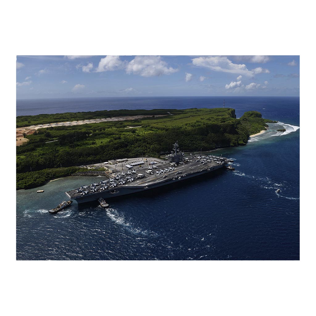 Aircraft Carrier USS Theodore Roosevelt (CVN 71) Departs Naval Base Gu ...